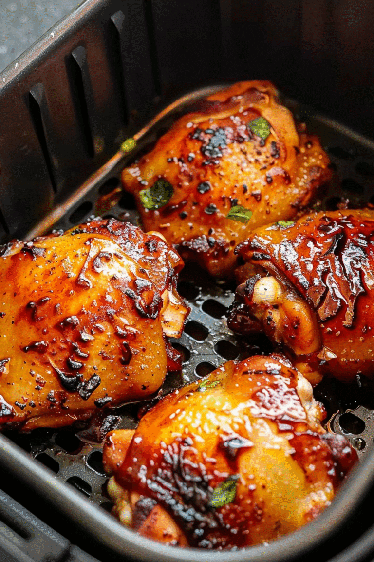 Perfect Honey Garlic Air Fryer Chicken - Crispy & Sweet!