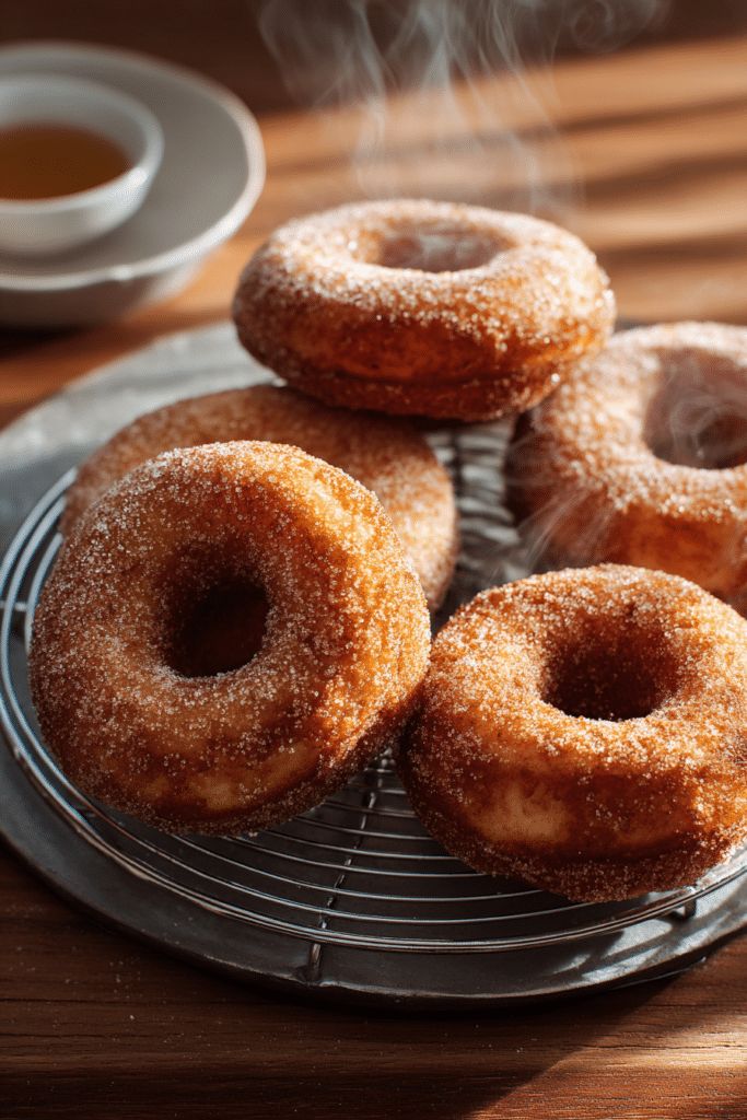 Easy Air Fryer Breakfast Donuts | Fluffy & Fast