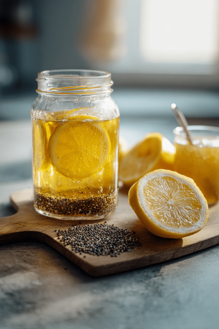 Easy Overnight Fat Burning Drink (Chia + ACV)